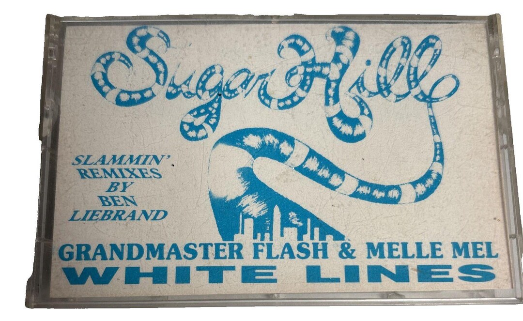 Grandmaster Flash & Melle Mel White Lines Cassette Single Sugar Hill ...