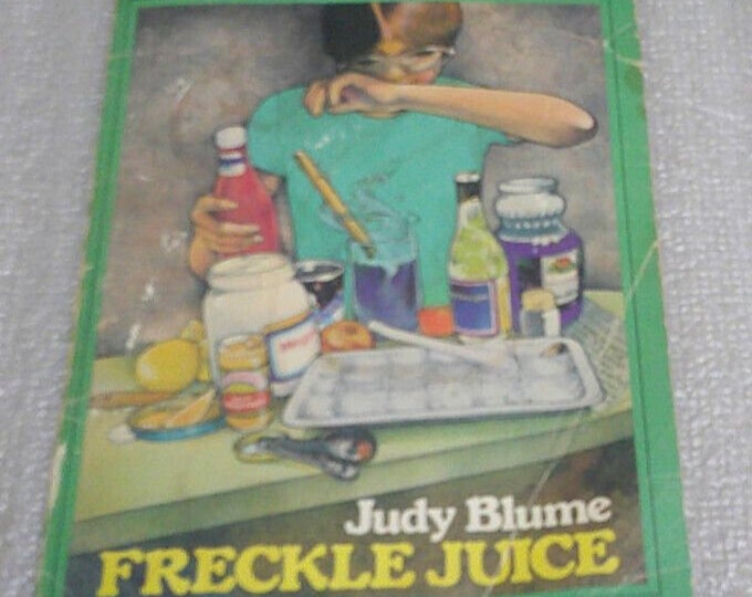Book Freckle Juice by Judy Blume 1983 - Etsy