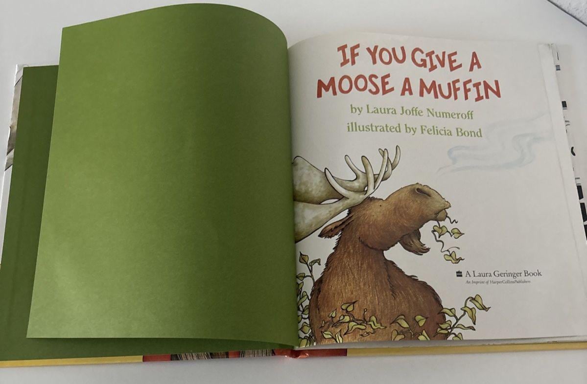 If You Give A Moose a Muffin Book by Laura Numeroff Harper Collins 1991 ...