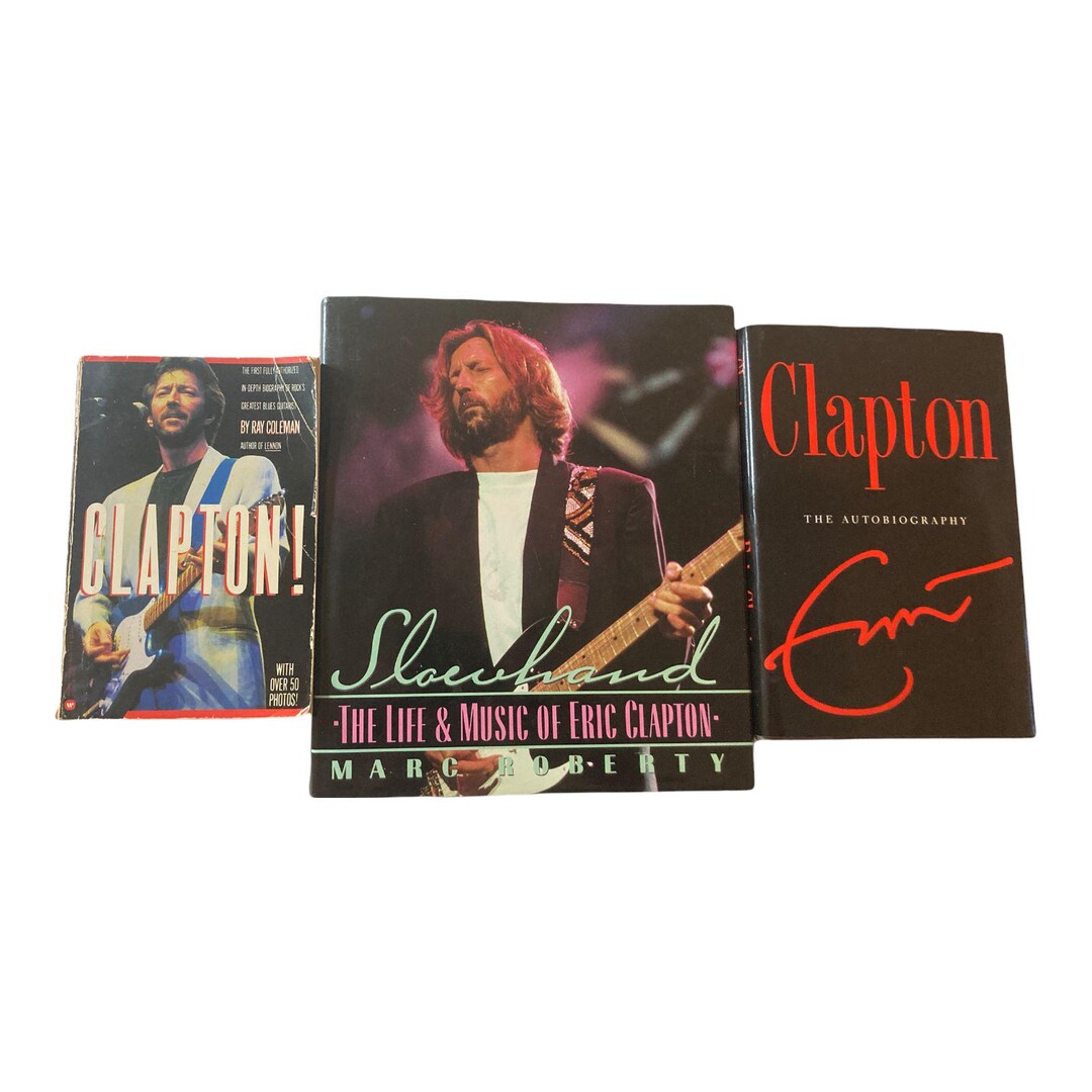 Eric Clapton Books: 'clapton!', 'slowhand', Autobiography - Lot of 3 - Etsy