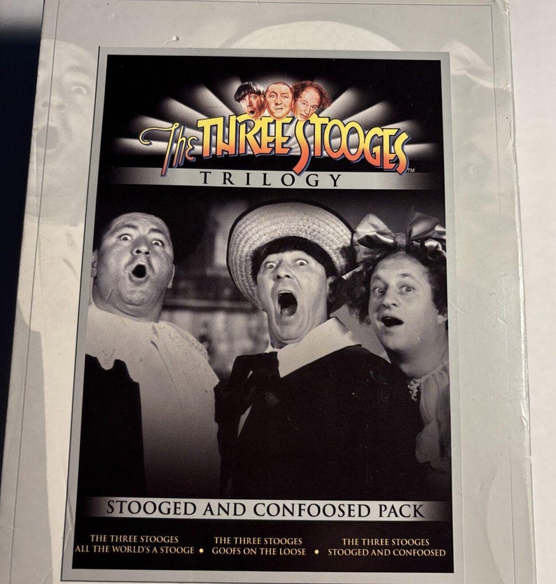 The Three Stooges Trilogy 3 DVD Set Stooged and Confoosed Pack Pre ...