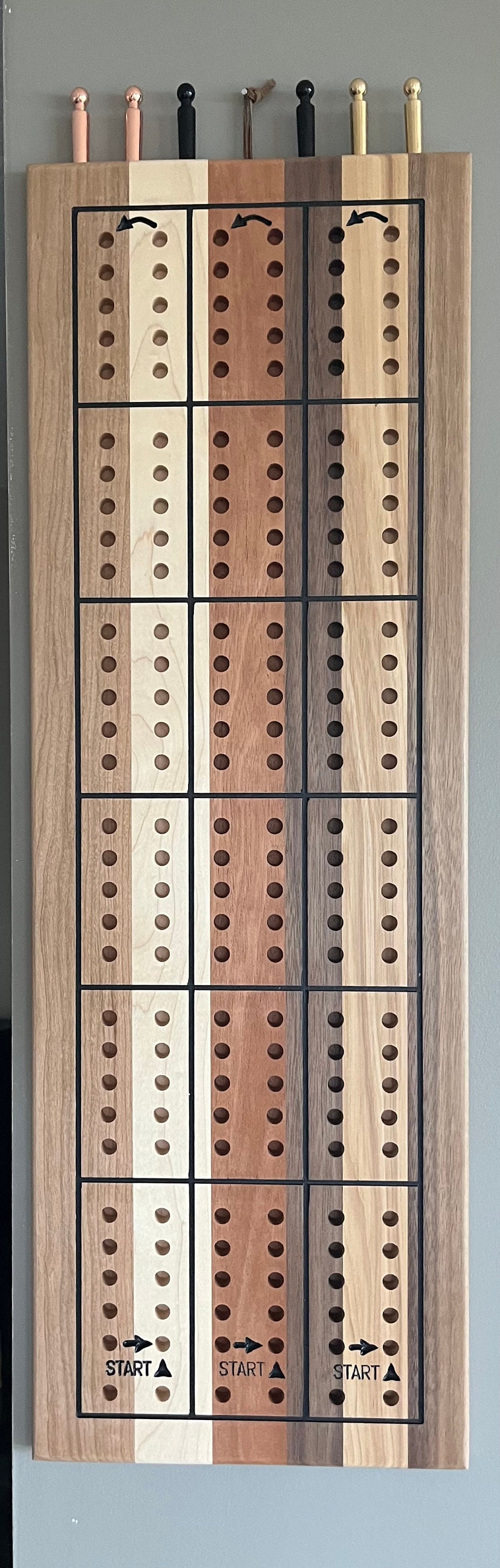 Jumbo Cribbage Board - Etsy