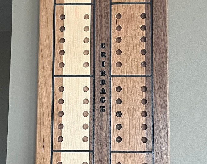 Extra Large Cribbage Board With Large Metal Pegs *** FREE SHIPPING in ...