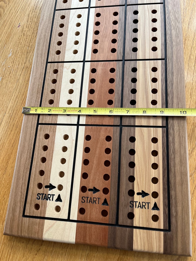 Jumbo Cribbage Board - Etsy
