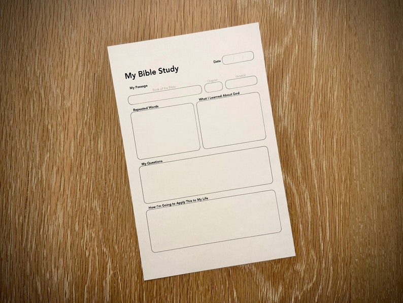 Kids Bible Study Printable PDF, Interactive Scripture Activity Sheet ...