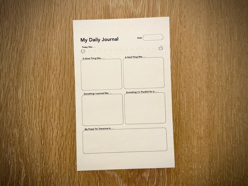 Kids Daily Journal Printable PDF, Personal Diary, Interactive Activity ...