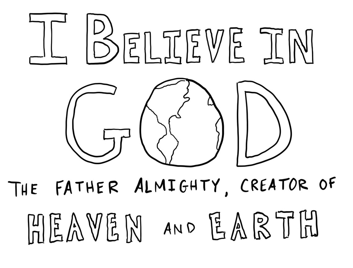 Apostles Creed Kids Coloring Pages (16 Pages, PDF Download) - Etsy