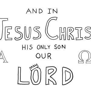 Apostles Creed Kids Coloring Pages (16 Pages, PDF Download) - Etsy