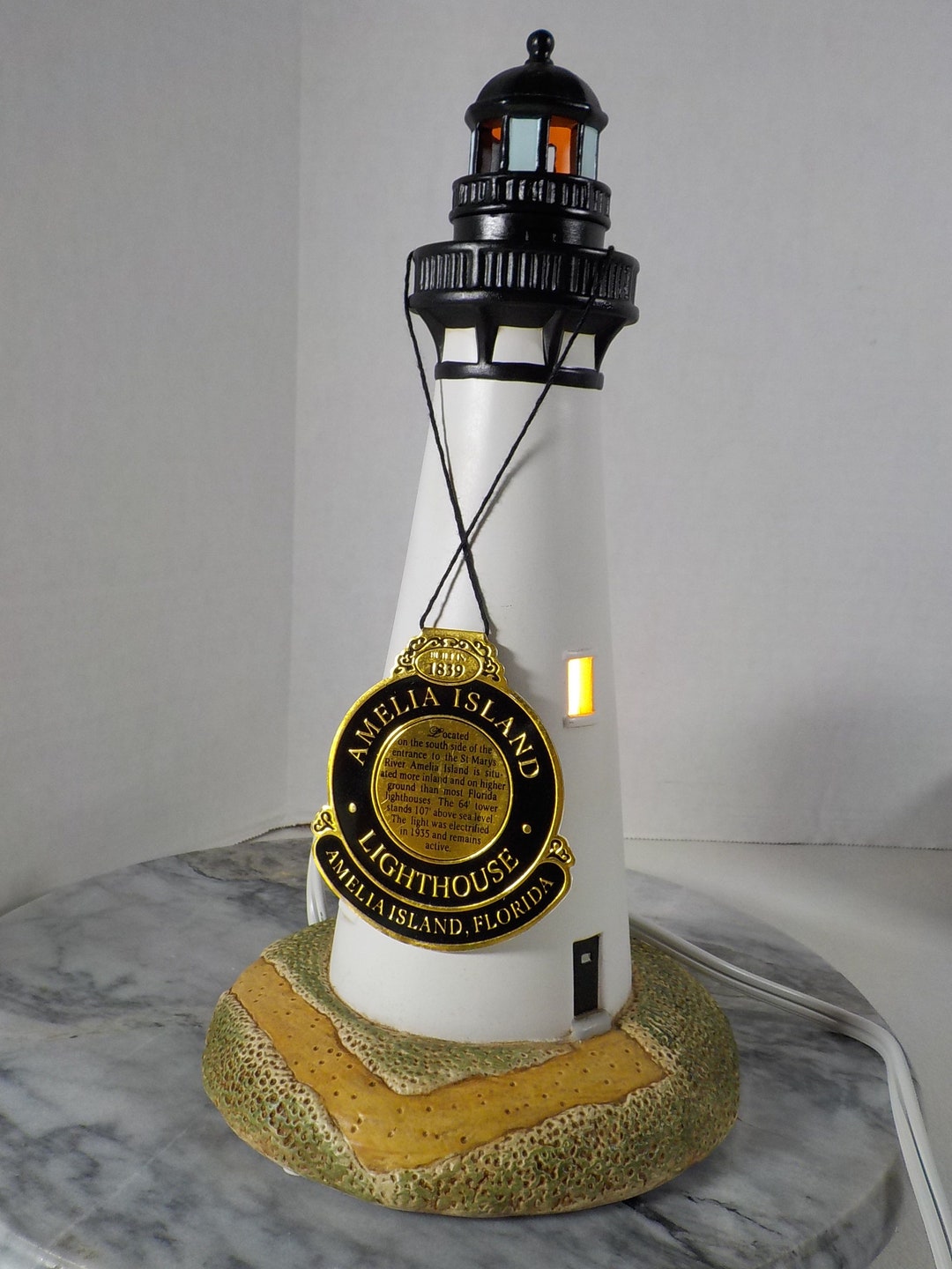 FL.2000 Lefton's Historic American Lighthouse Amelia Island lighted ...