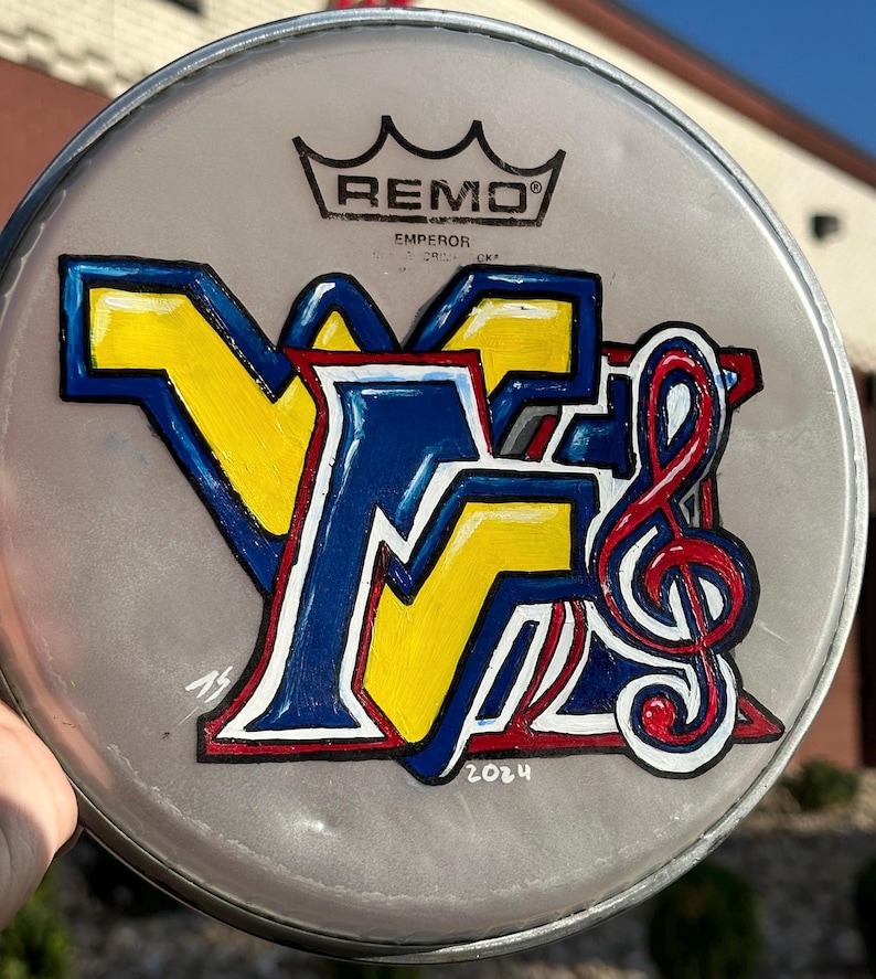 Custom Painted Tenor Remo Drumhead - Etsy
