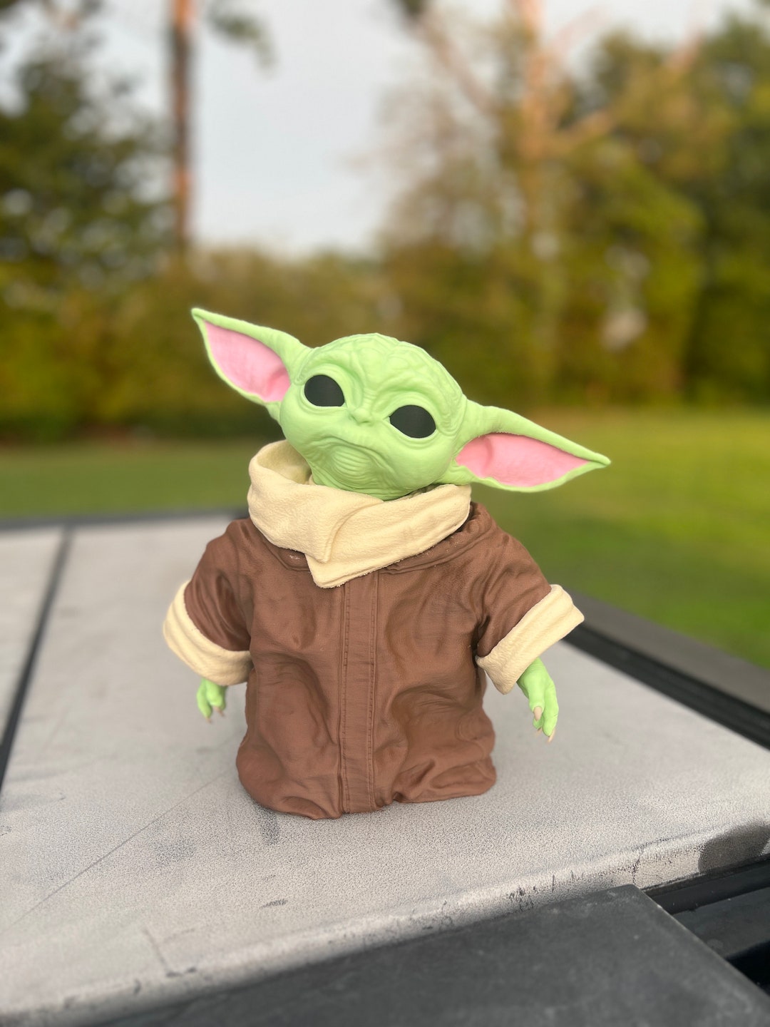 Life Size Grogu Figure Realistic Baby Yoda Statue for Star Wars Fans ...