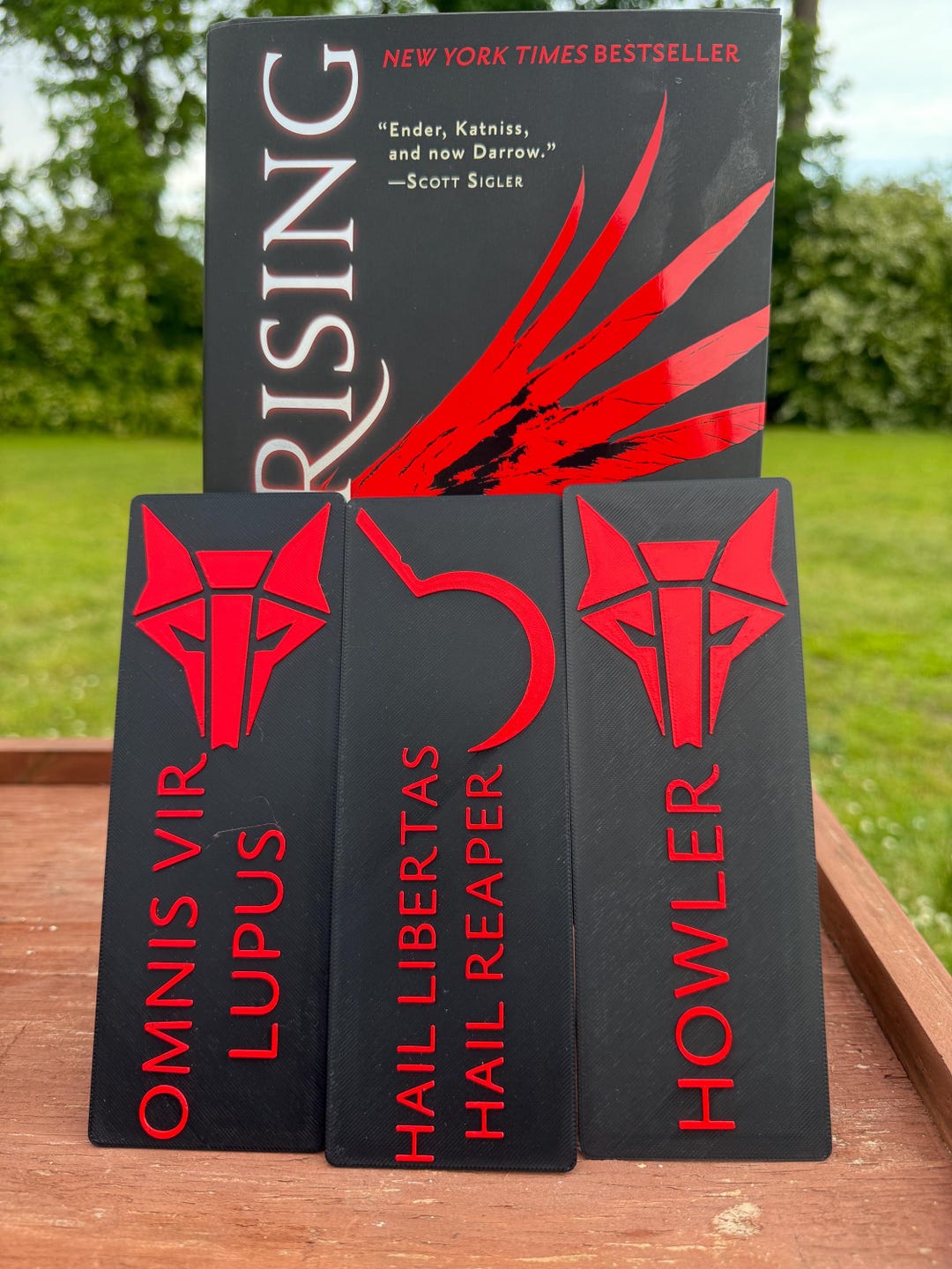 Red Rising Series Bookmark – Howler & Reaper Inspired Book Marker for ...