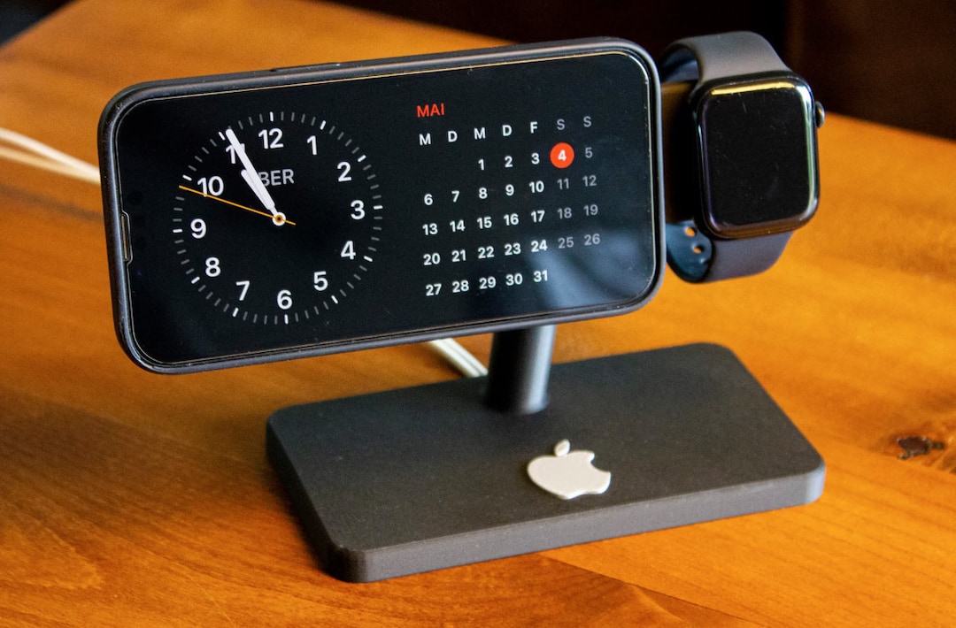 Phone and Watch Charger Stand, 3D Printed Magsafe Dock for Apple ...