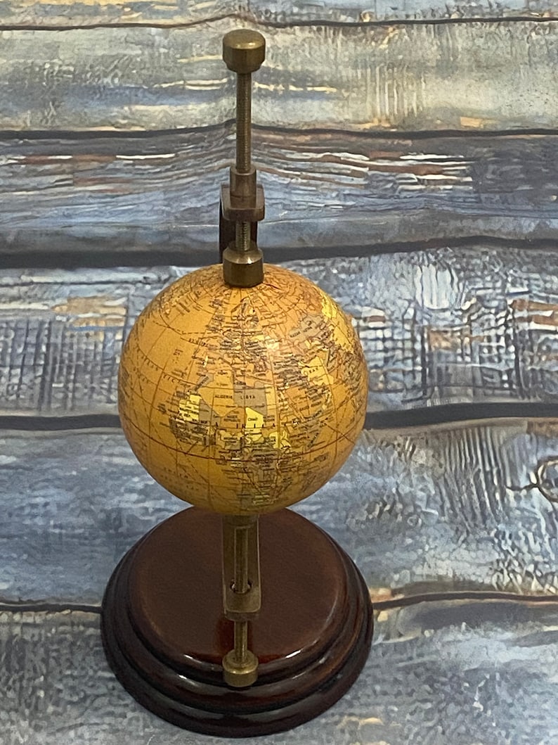 Brass Antique Style Globe World Map Nautical Handmade Beautiful Home or ...