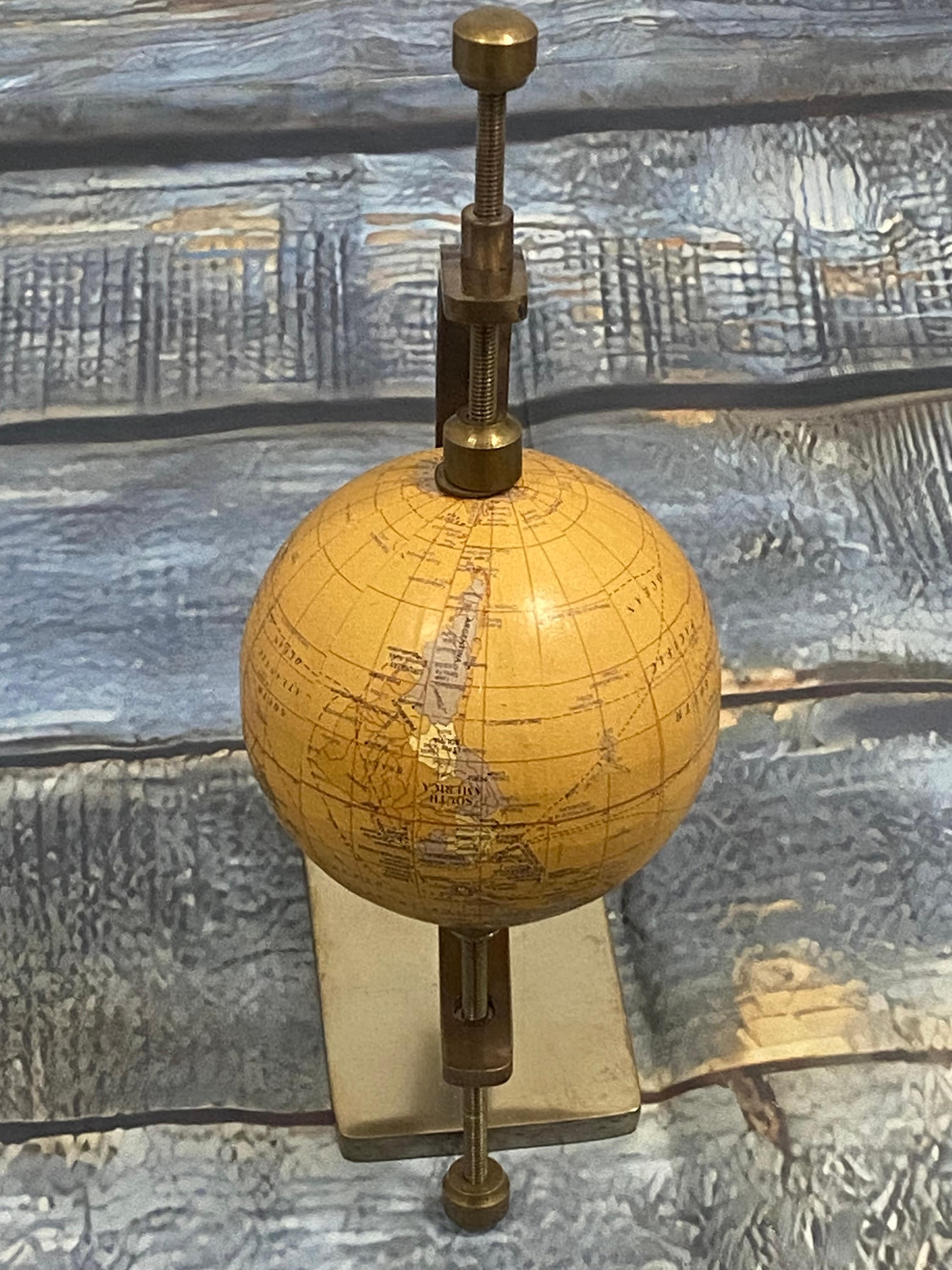 Brass Antique Style Globe World Map Nautical Handmade Beautiful Home or ...