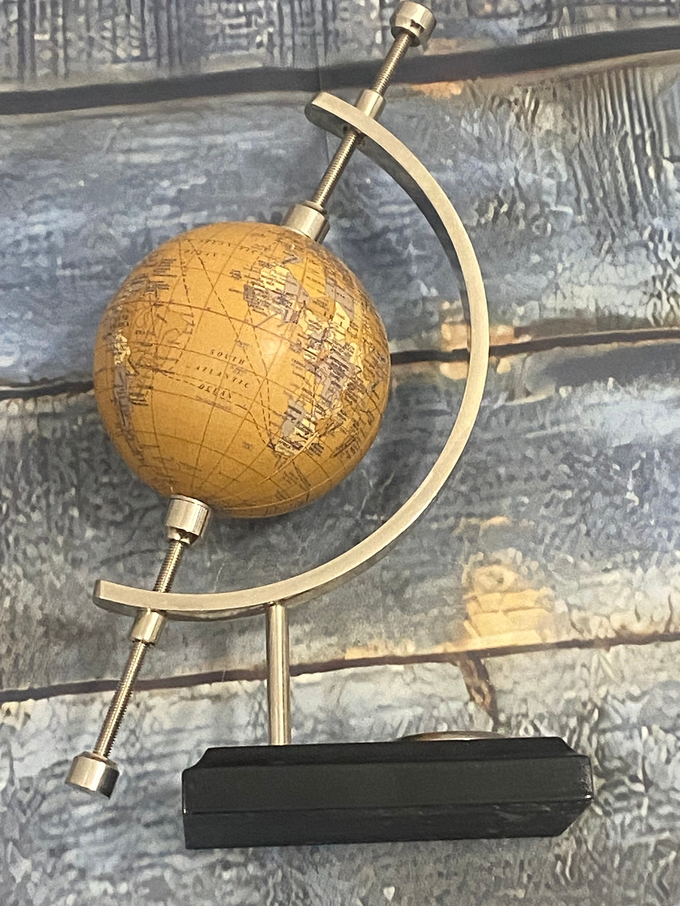 Brass Antique Style Globe World Map Nautical Handmade Beautiful Home or ...