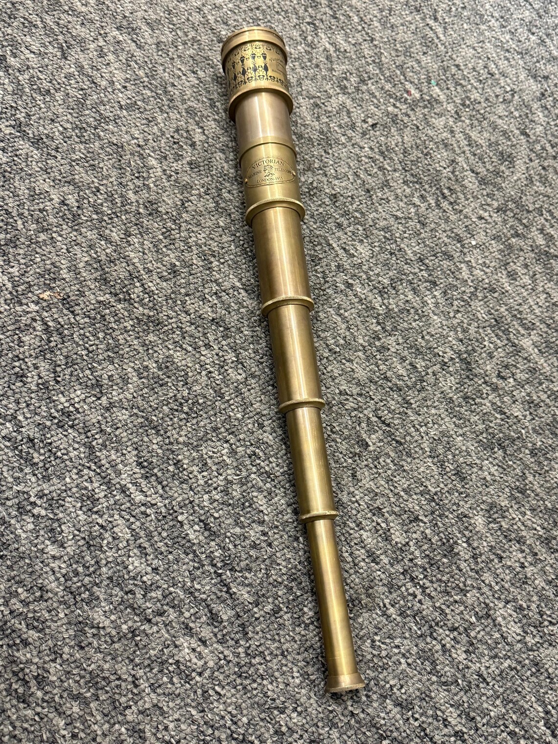 Vintage Brass Telescope Antique 20 Inch Hand Extending Naval Victorian ...