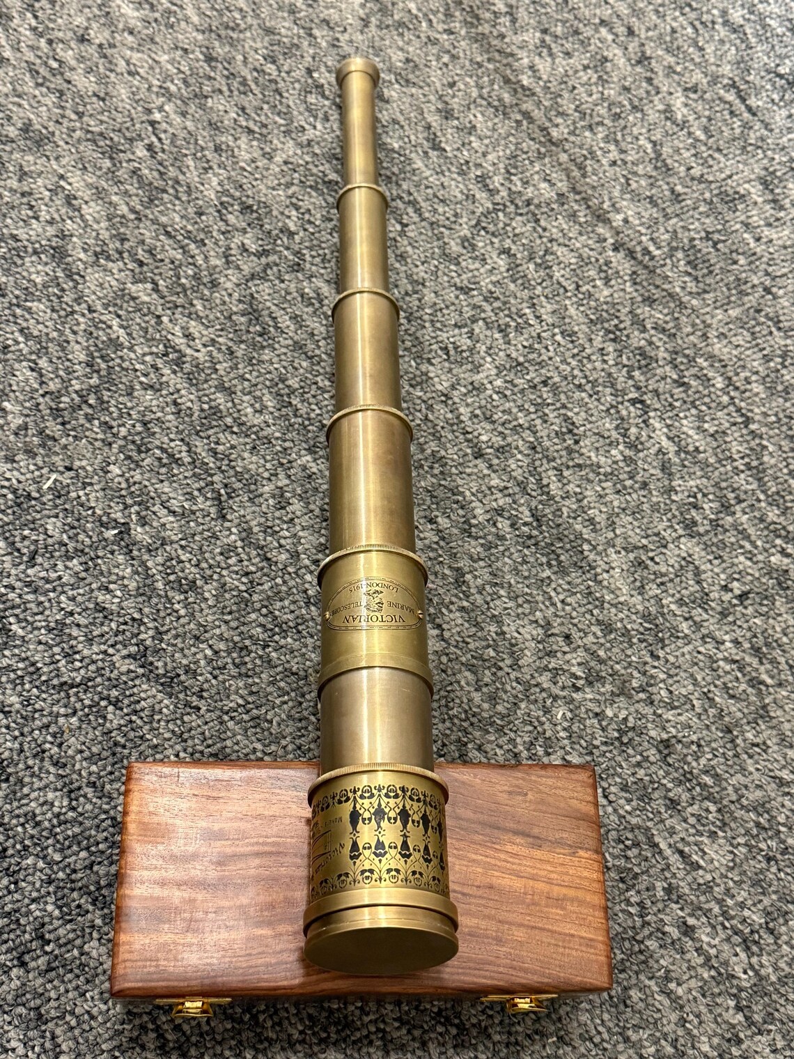 Vintage Brass Telescope Antique 20 Inch Hand Extending Naval Victorian ...