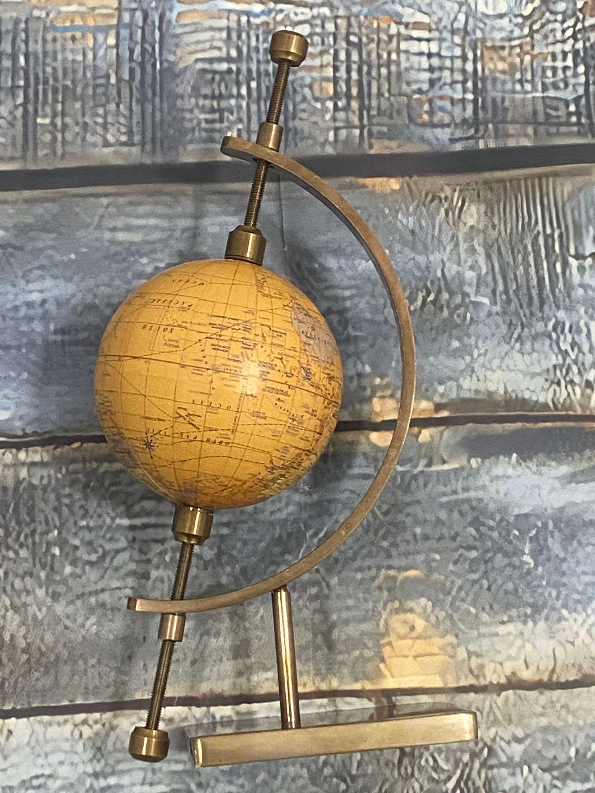 Brass Antique Style Globe World Map Nautical Handmade Beautiful Home or ...