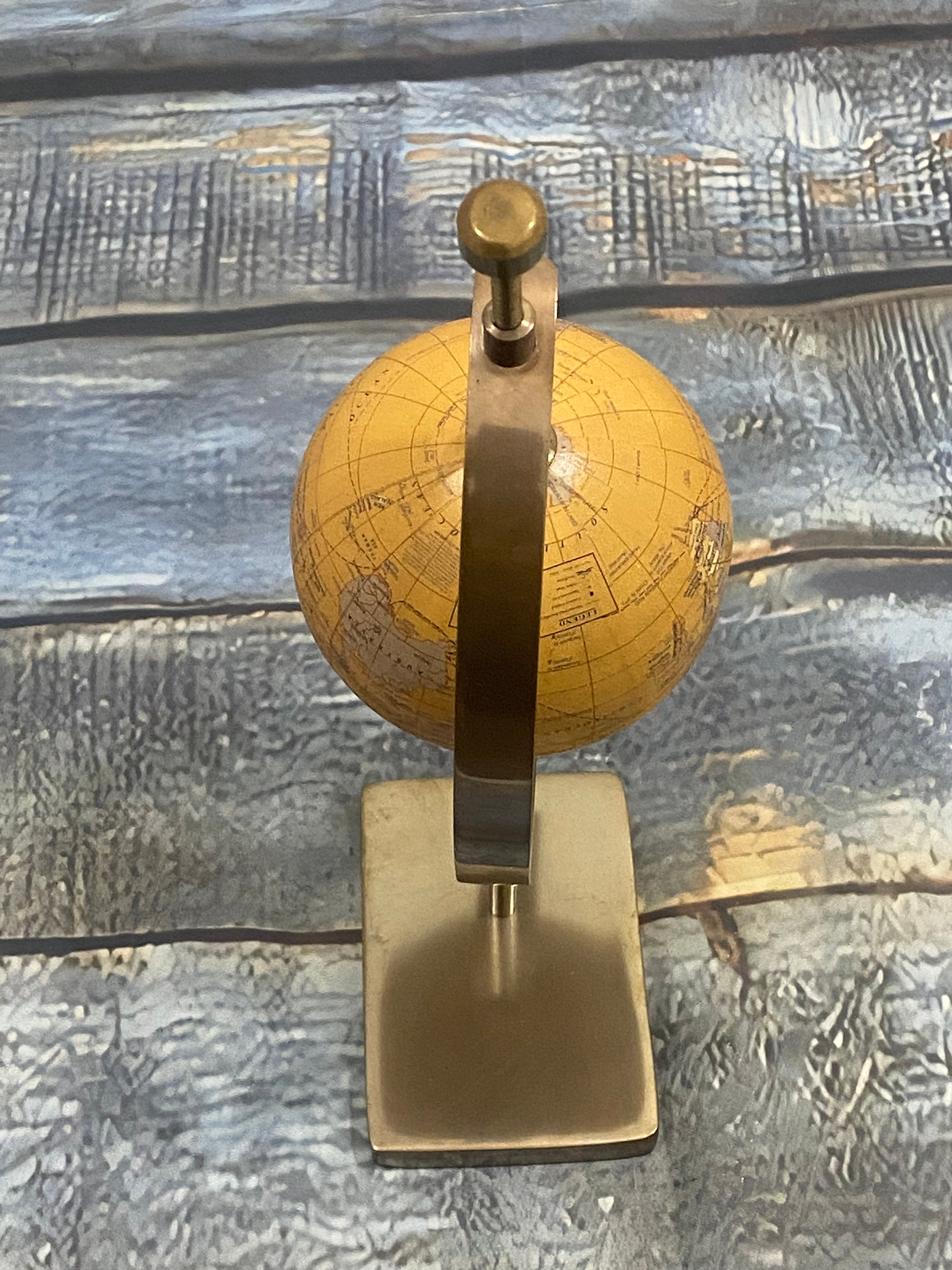 Brass Antique Style Globe World Map Nautical Handmade Beautiful Home or ...