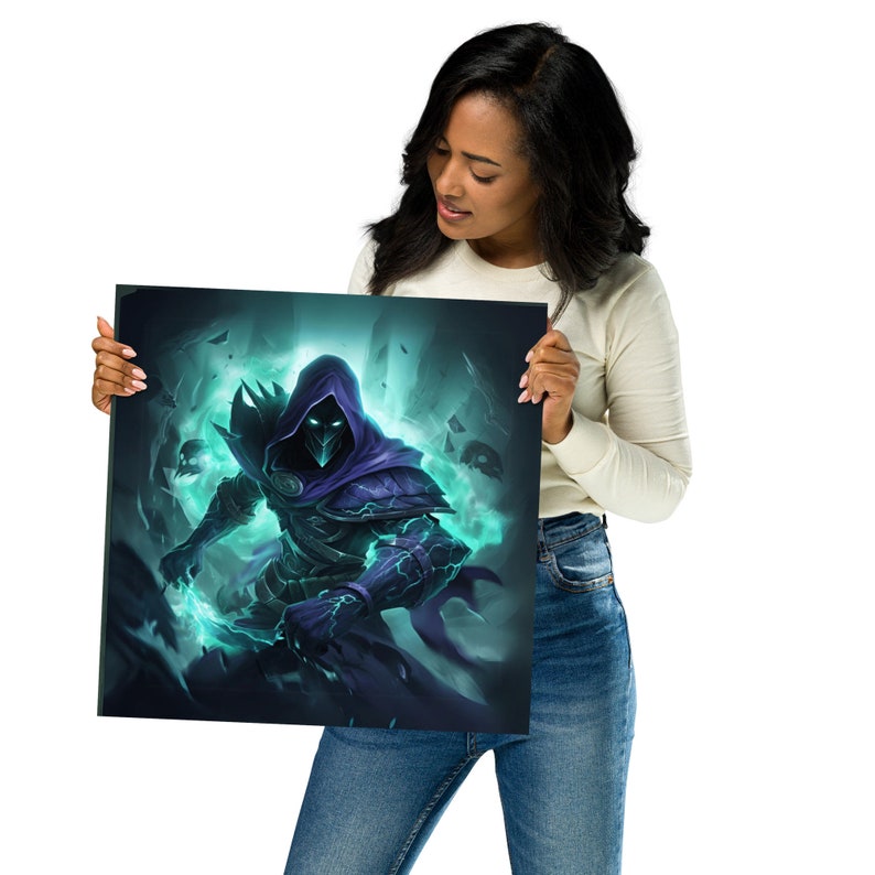 Blue Wraith Poster Happy Halloween Magical Mythical Scary Wall Decor ...