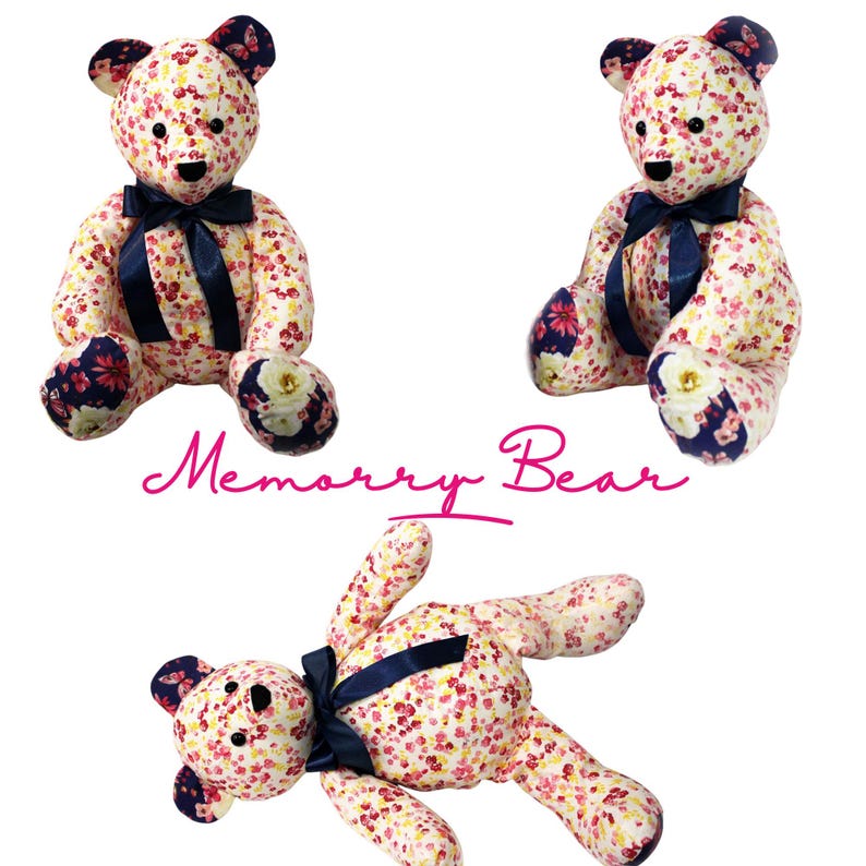 Memory Bear & Bunny Sewing Pattern PDF | Keepsake Bear From Clothing | Memorial Soft Toy Pattern ...