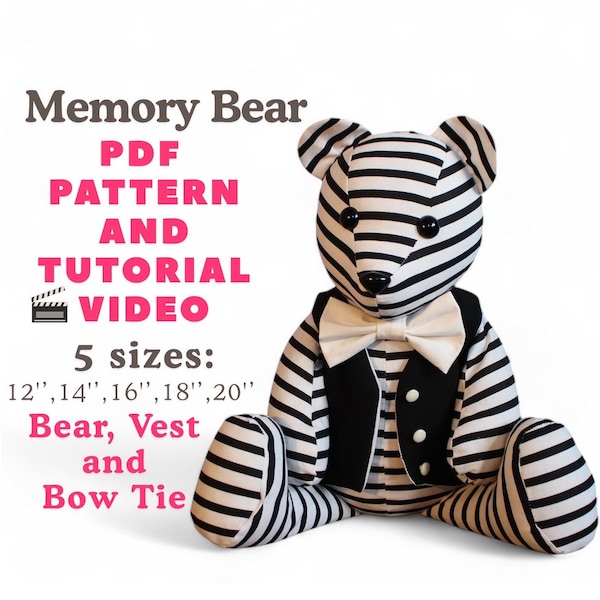 Memory Bear Pattern - Etsy