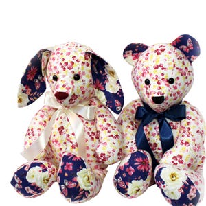Memory Bear and Bunny PDF Patterns - DIY Keepsake Teddy Bear and Bunny ...