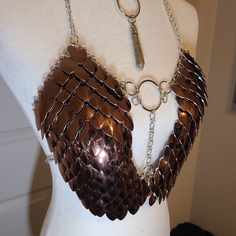 Bronze Scale Mail Top - Etsy