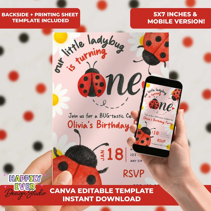 Ladybug Decor 1st Bday - Etsy