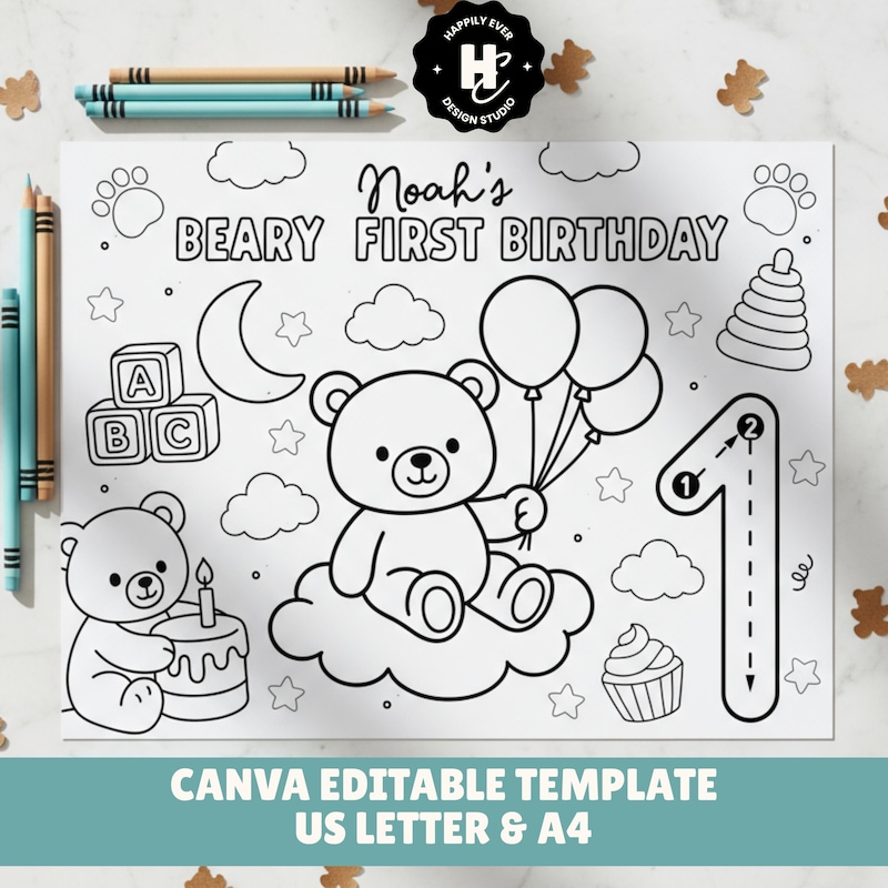 Teddy Bear First Birthday - Etsy