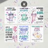 Printable Capybara Valentine's Day Cards for Kids (digital Download ...