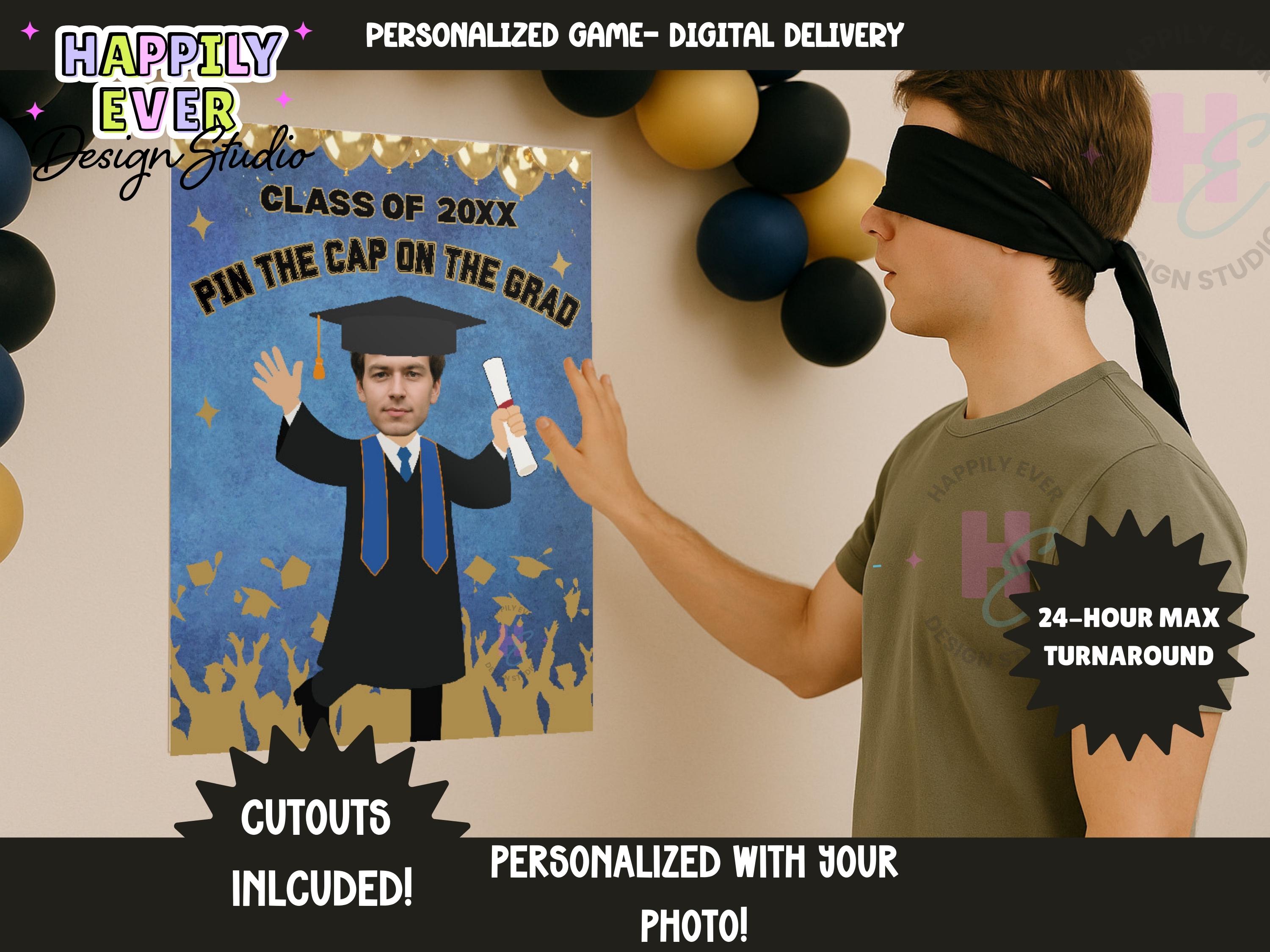 Graduate Face Party Game | Graduation Personalized Photo Decor ...