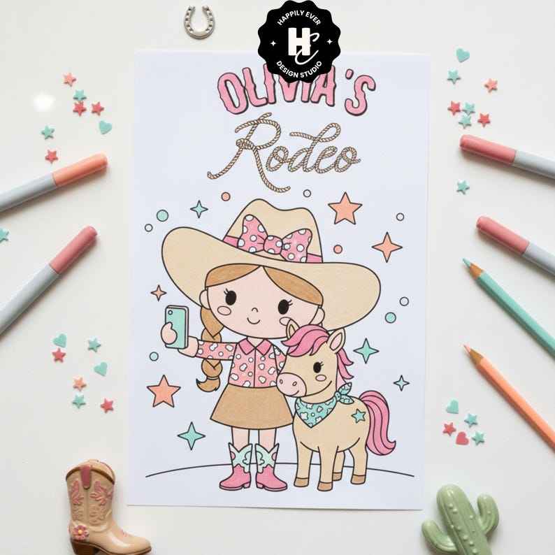 Cowgirl Coloring Pages , Rodeo Coloring ,western Coloring, Girls Rodeo ...