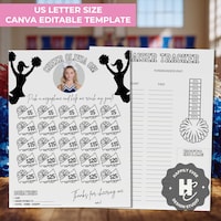 Editable Cheerleader Fundraiser Template Cheer Competition Sheet ...