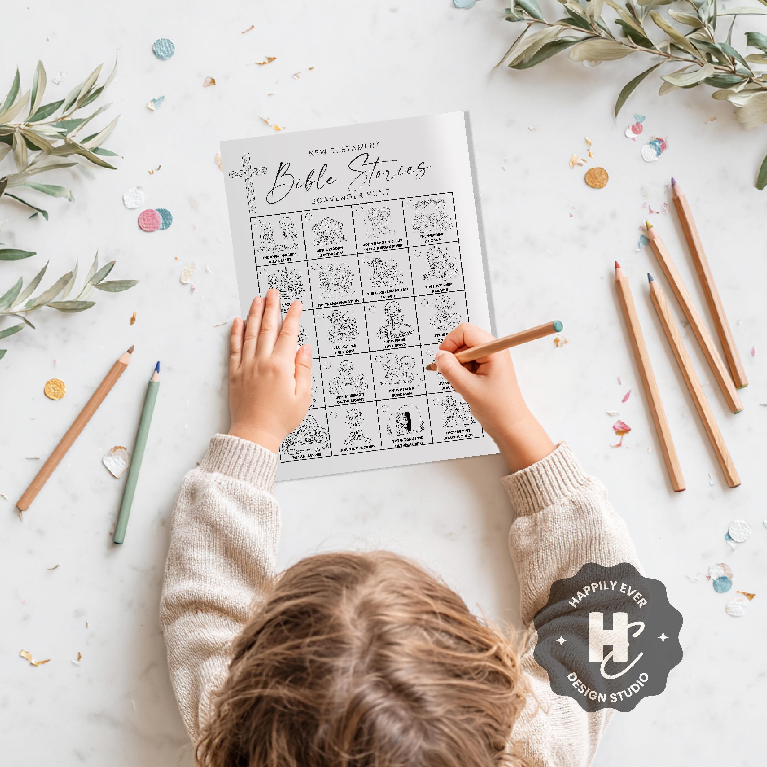 New Testament Scavenger Hunt , Bible Stories Game , Catholic Kids ...