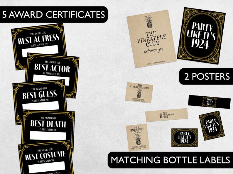 1920s Murder Mystery Party Game, Speakeasy Murder Mystery Party Kit ... 1920s Murder Mystery Party Game, Speakeasy Murder Mystery Party Kit ...