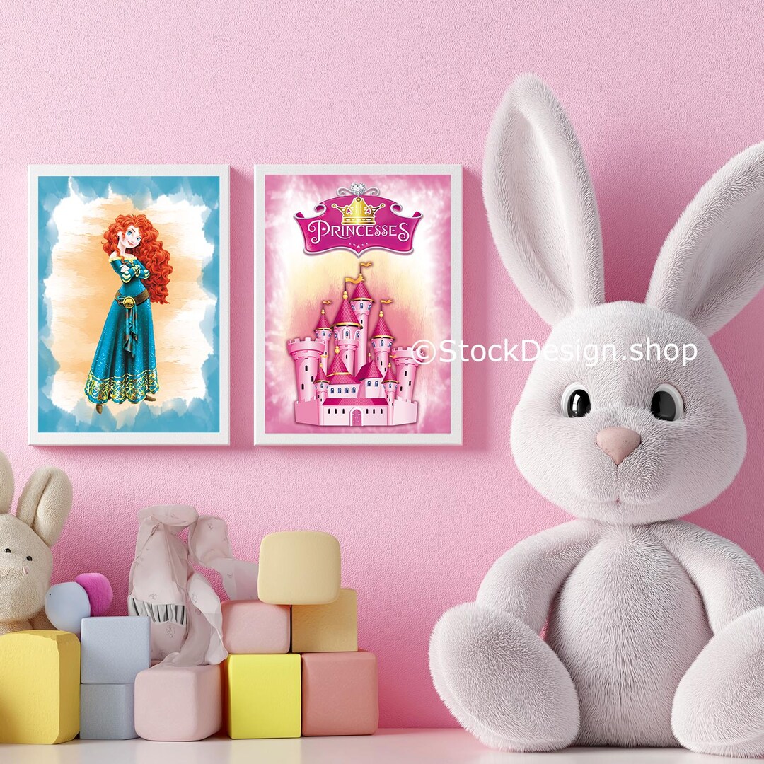 Set of 14 Princesses Printable Watercolor Posters, Princess Pictures ...