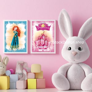 Set of 14 Princesses Printable Watercolor Posters, Princess Pictures ...