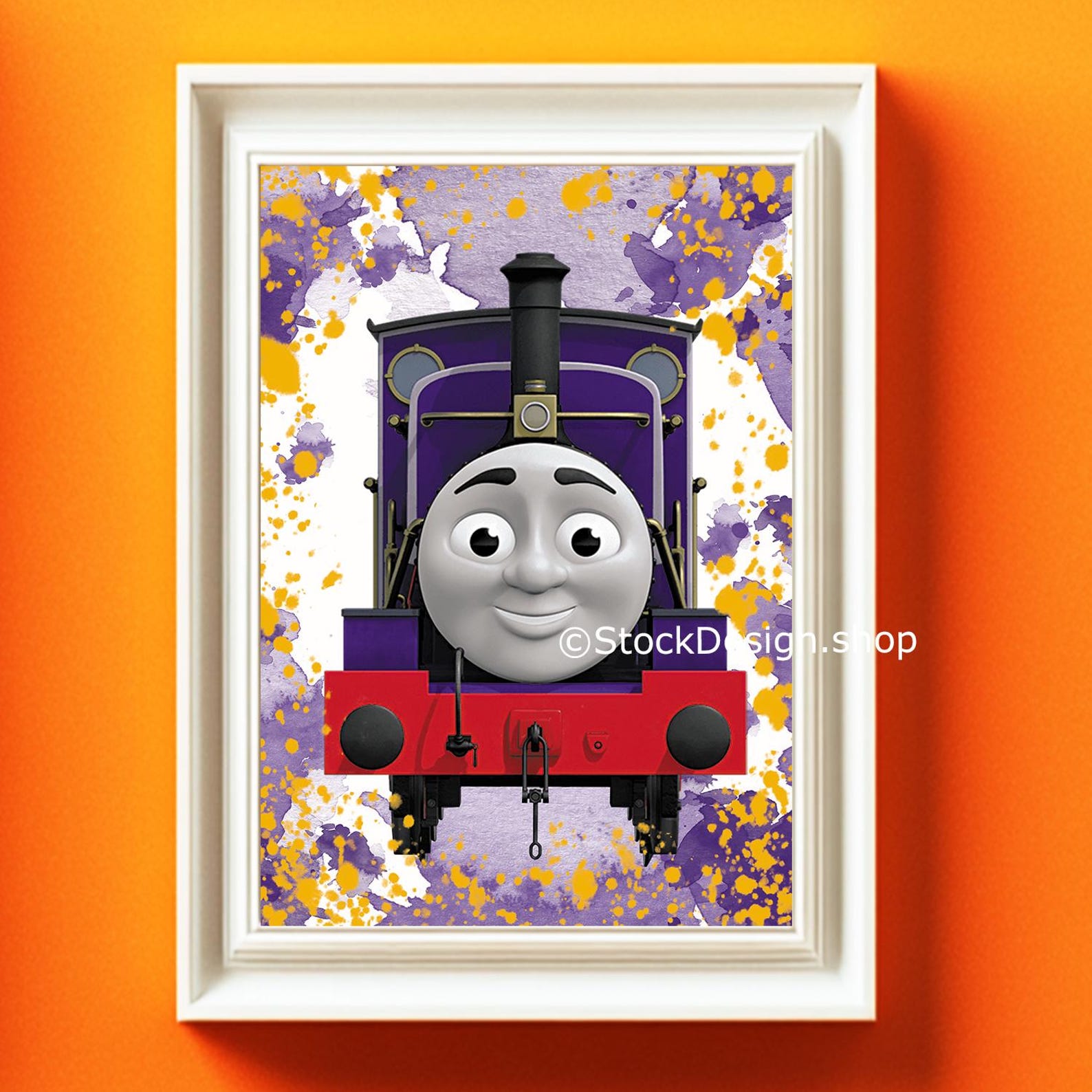 Thomas Train & Friends Set of 12 Birthday Gift Watercolor Printable ...