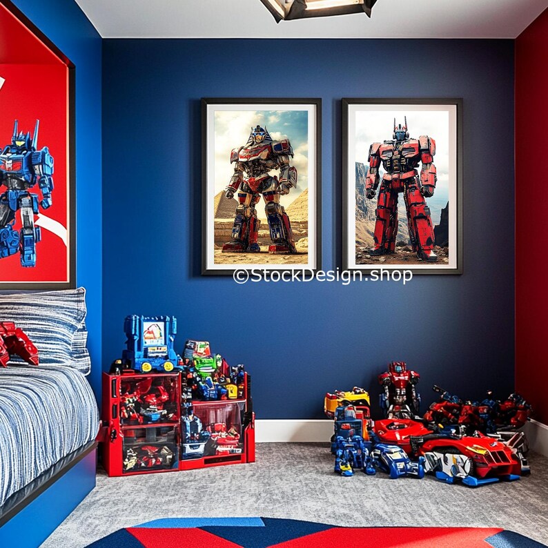 Set of 10 Transformers Printable Poster, Transformer Wall Art Print ...