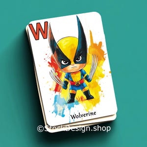 Cute Superheroes Alphabet Сards for Kids ABC Posters Printable Alphabet ...