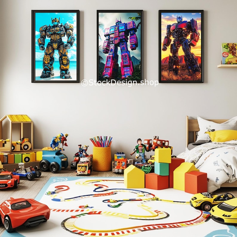 Set of 10 Transformers Printable Poster, Transformer Wall Art Print ...