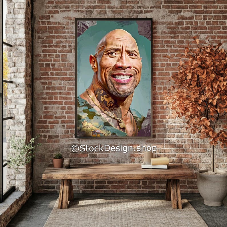Celebrity Caricature Posters: Set of 20 Printable Wall Art Digital ...