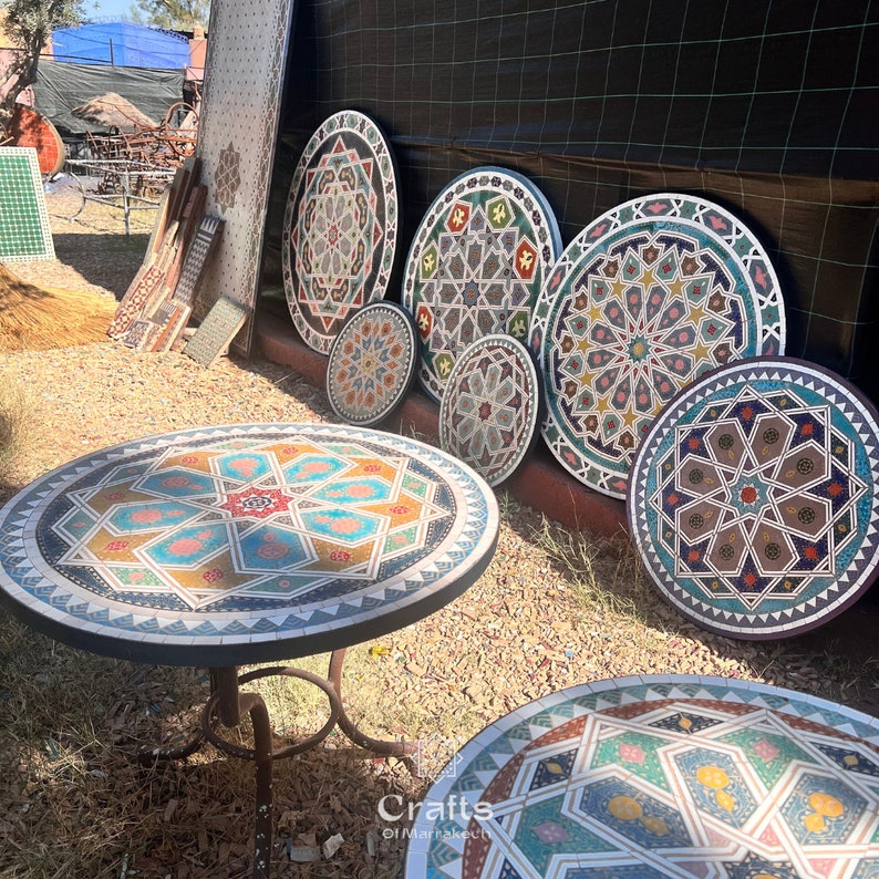 Mosaic Table Moroccan Mosaic Table Mosaic Table Art berber Table ...