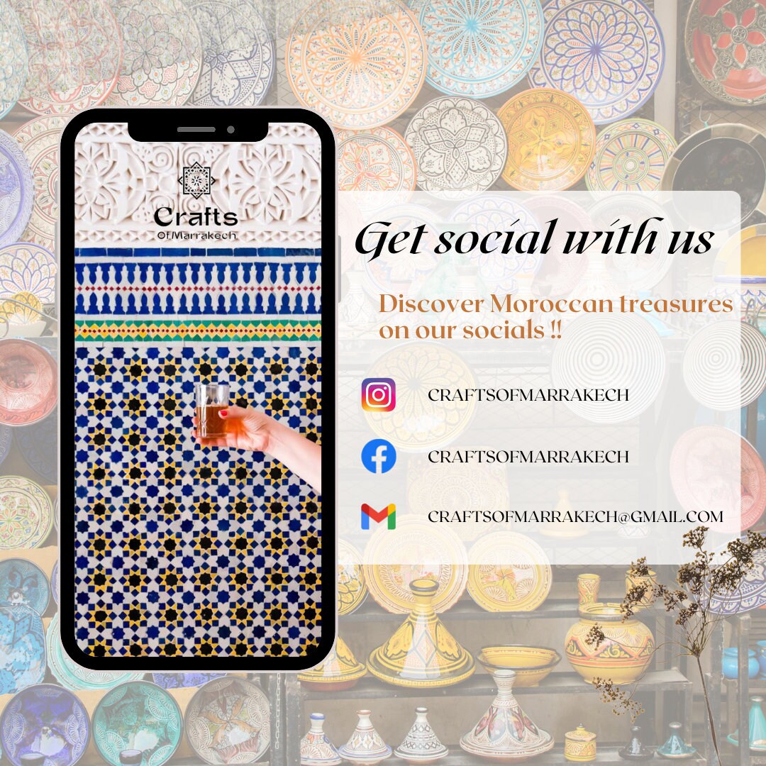 Moroccan Mosaic Table Handmade , Berber Table , Timeless Elegance ...