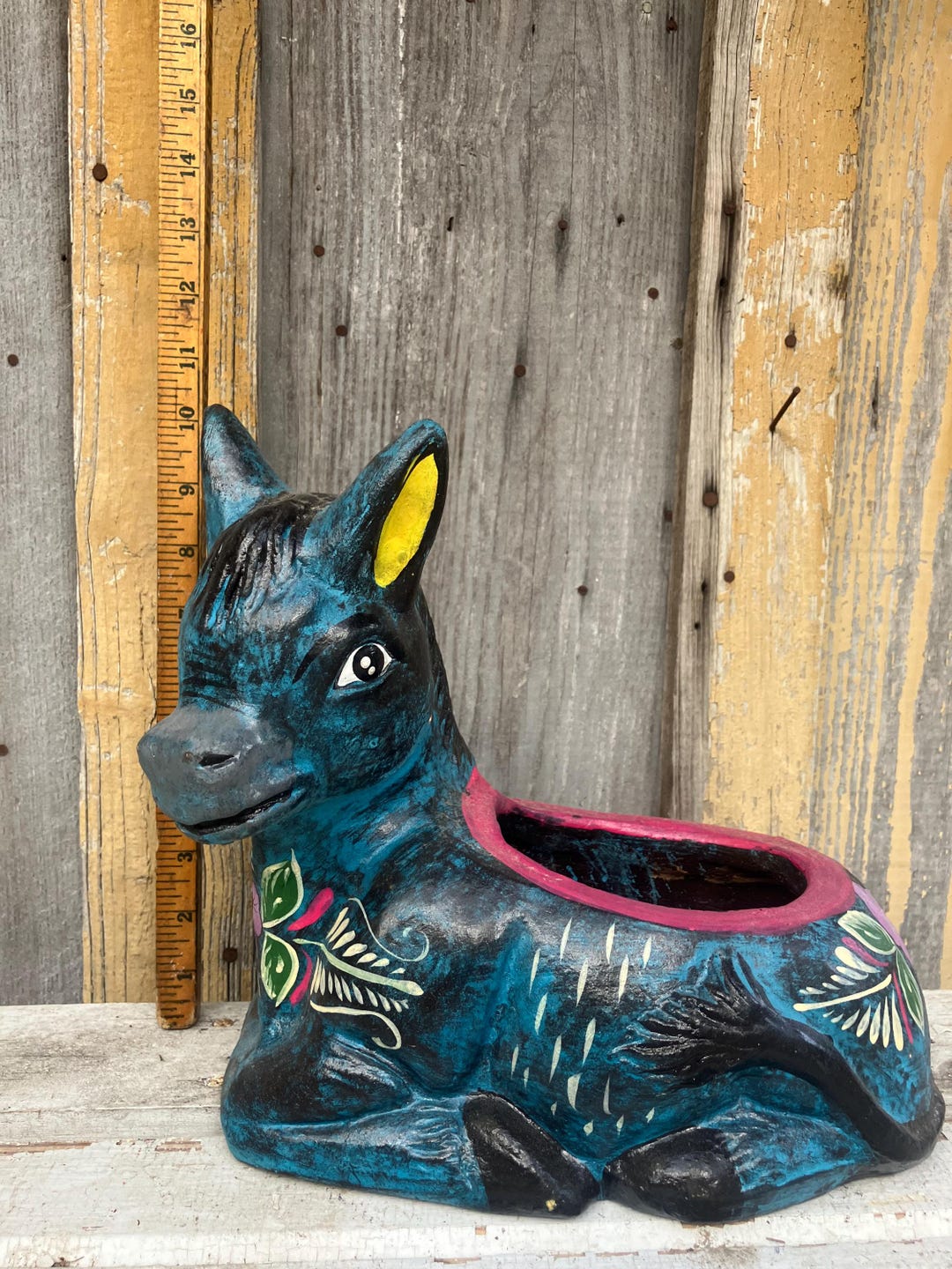 Painted Donkey Planter - Etsy