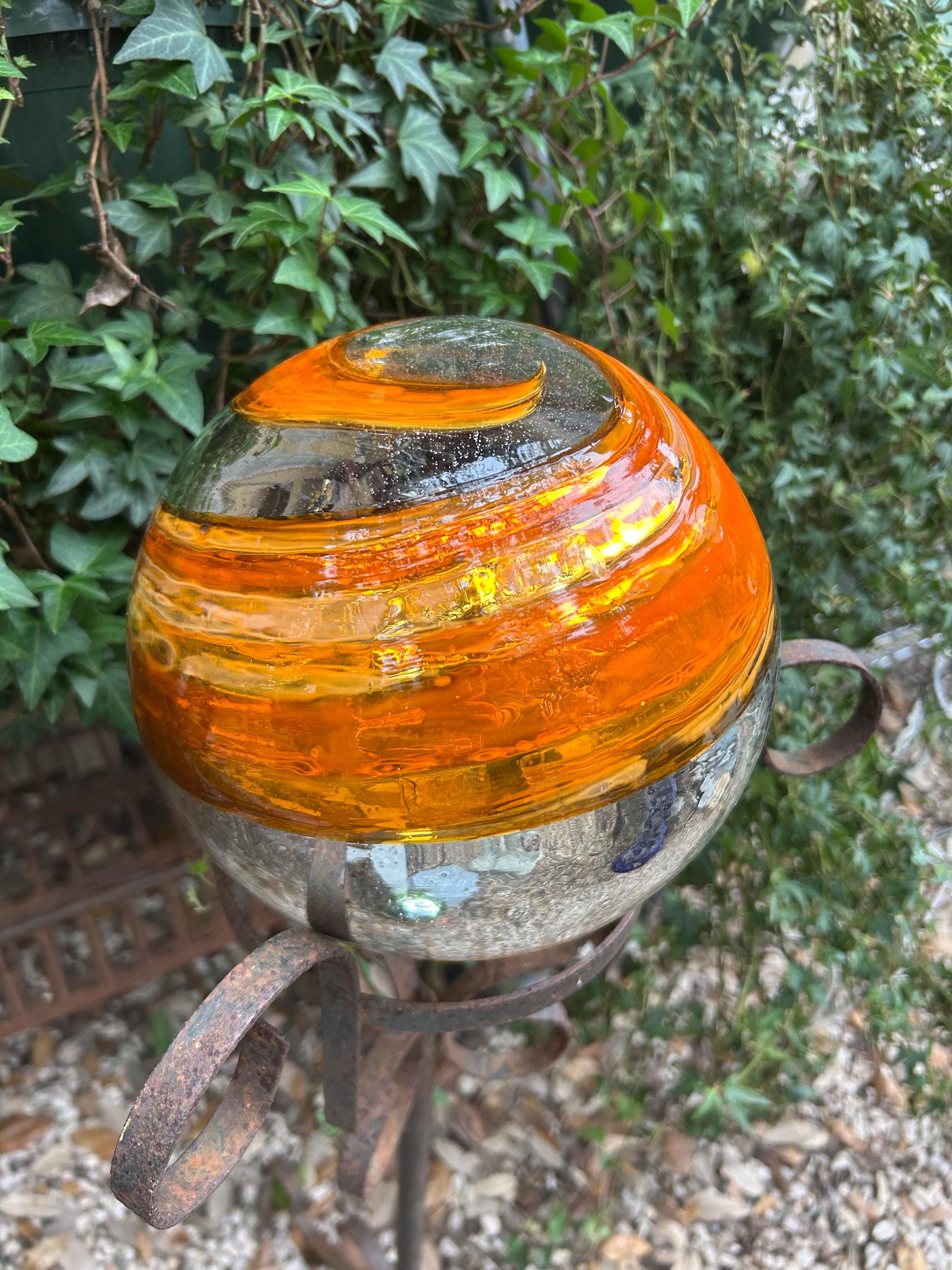 Hand Blown Glass Gazing Balls - Etsy