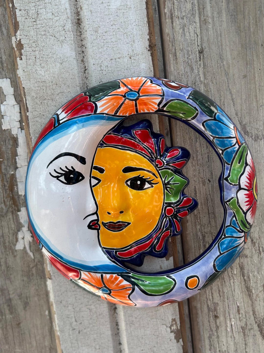 Talavera Eclipse Sun and Moon - Etsy