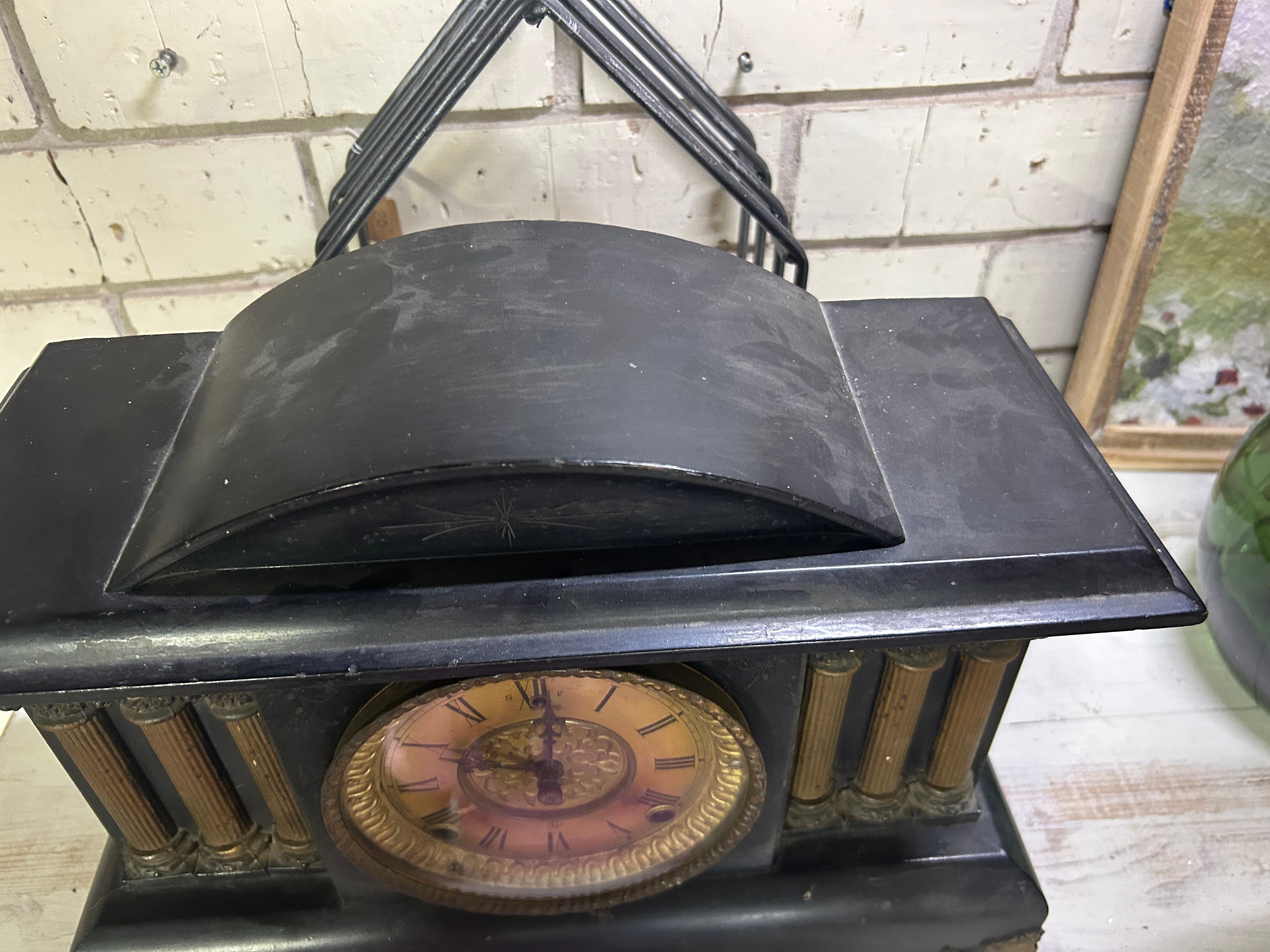 Antique WM.L Gilbert Mantel Clock - Etsy